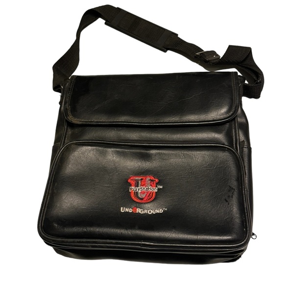 Sony | Bags | Vintage Sony Playstation Underground Black Velcro ...